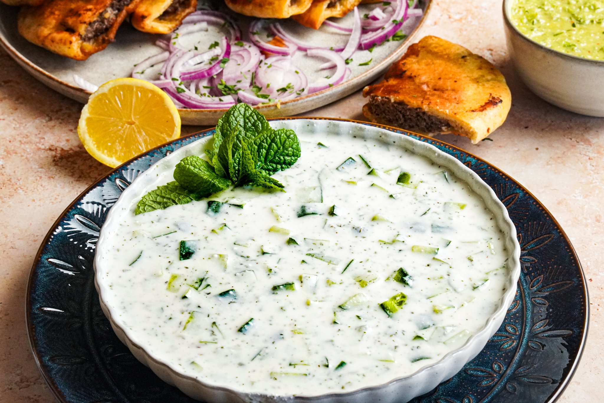 Cucumber Yogurt Salad | Khiyar Bi Laban - FalasteeniFoodie