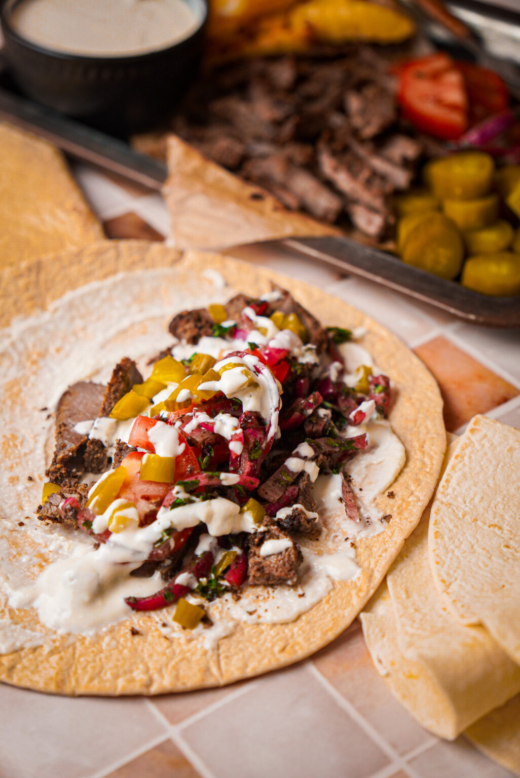 Tender Middle Eastern Style Beef Shawarma - FalasteeniFoodie