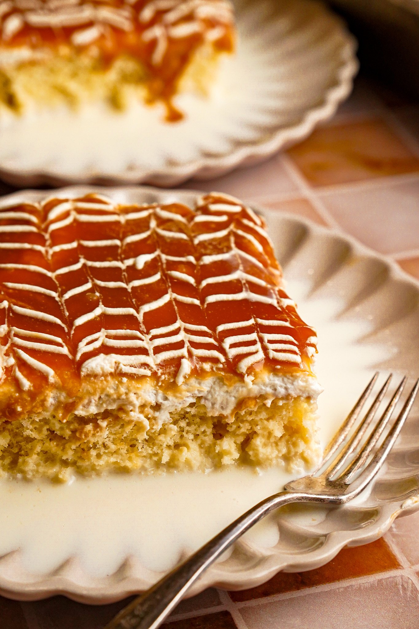 Turkish Tres Leches Cake (Trileçe) - FalasteeniFoodie