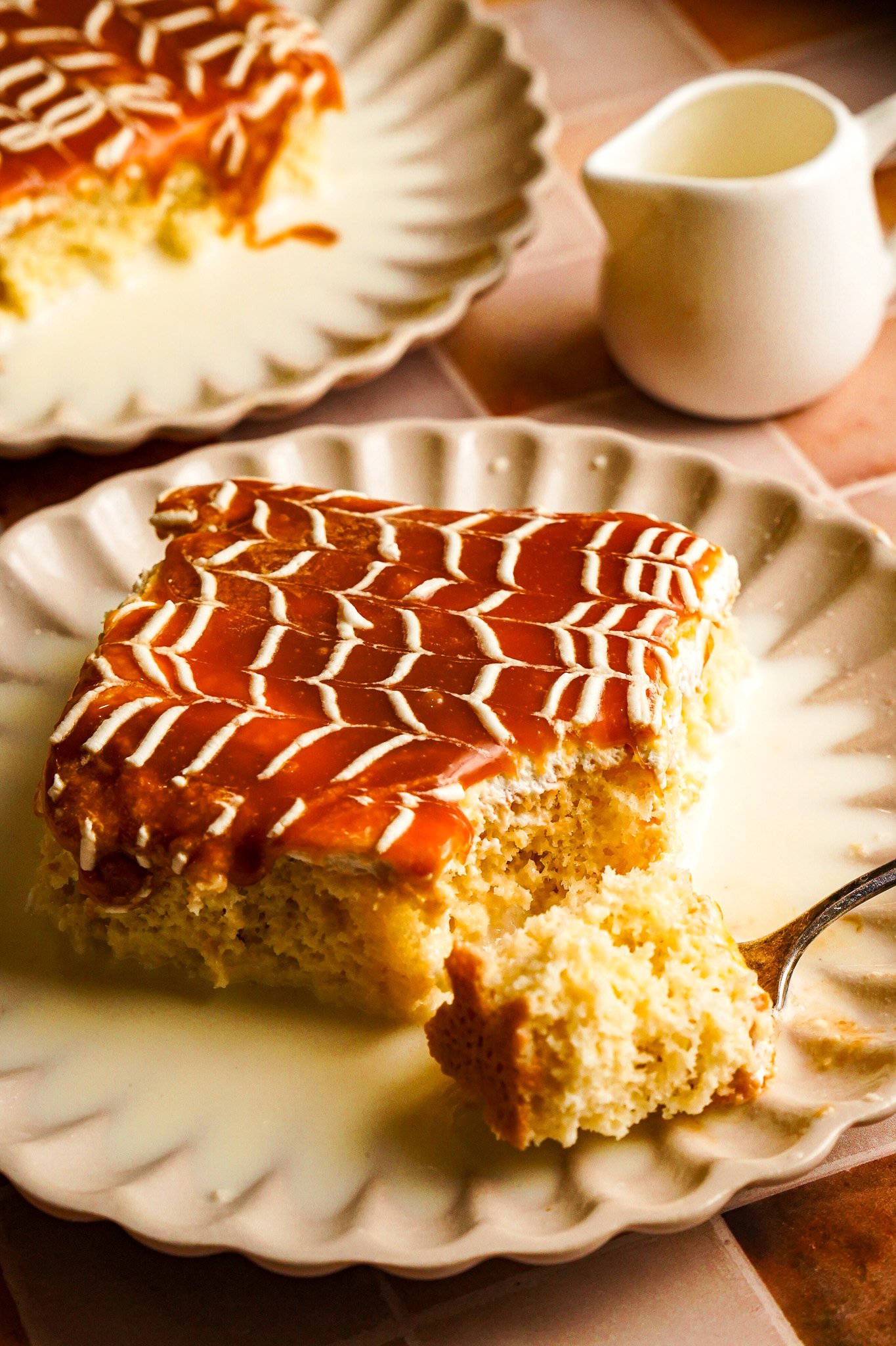 Turkish Tres Leches Cake (Trileçe) - FalasteeniFoodie