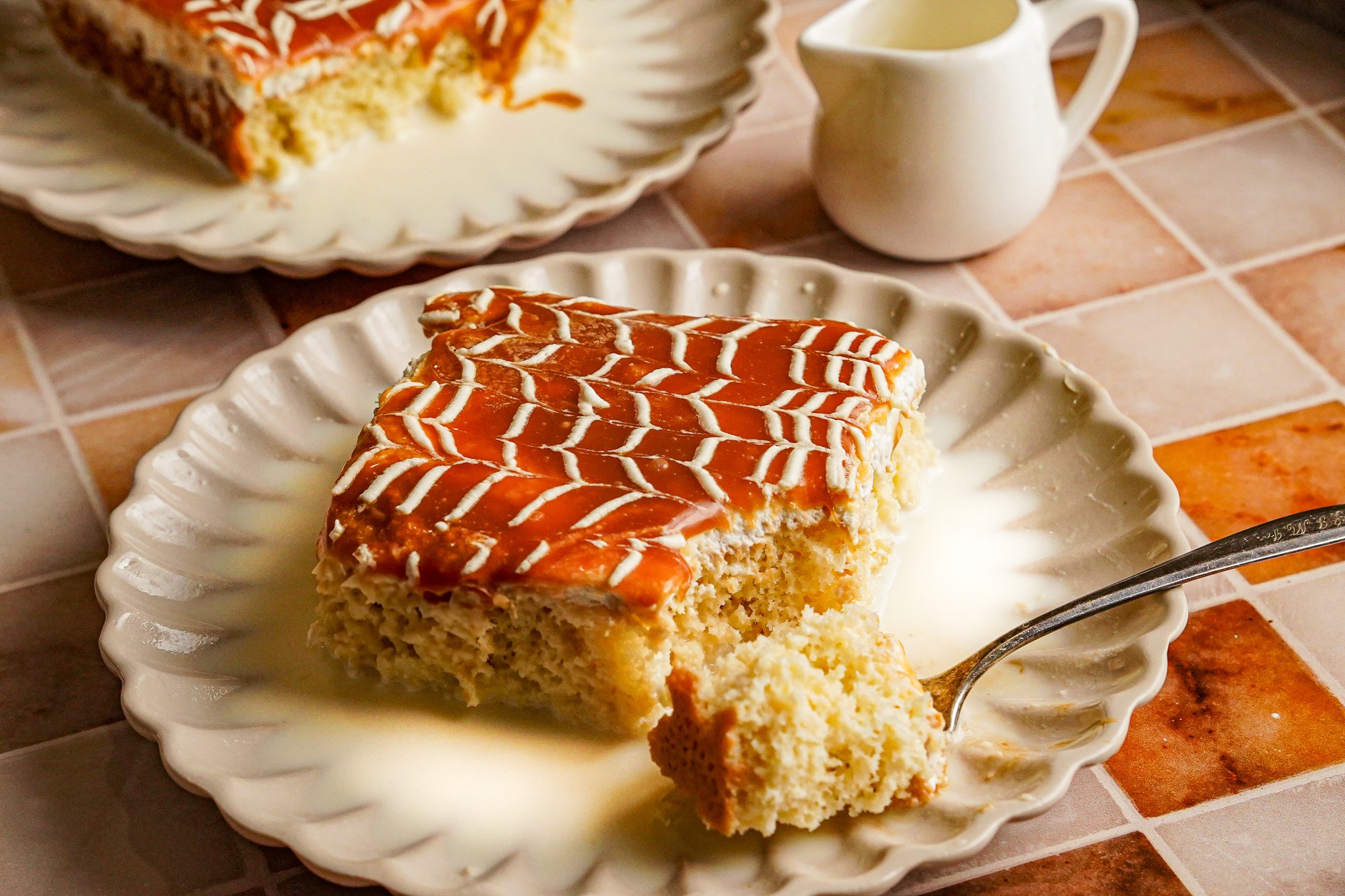 Turkish Tres Leches Cake (Trileçe) - FalasteeniFoodie