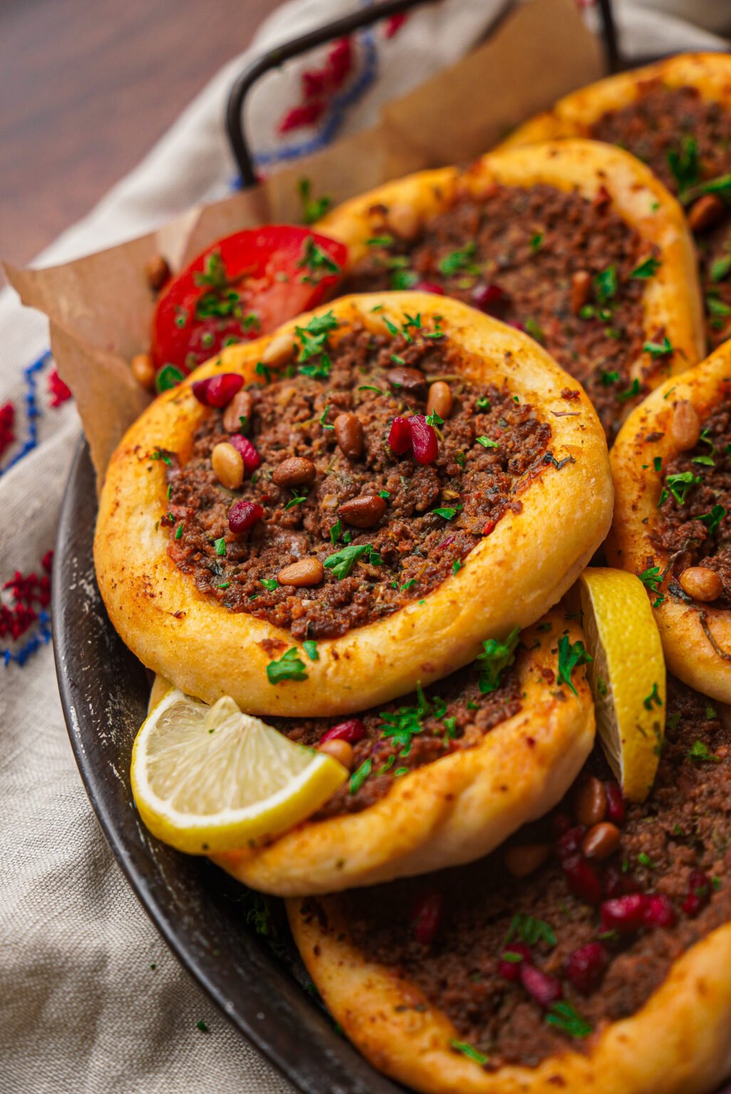 Sfeeha (Middle Eastern Meat Pies) - FalasteeniFoodie