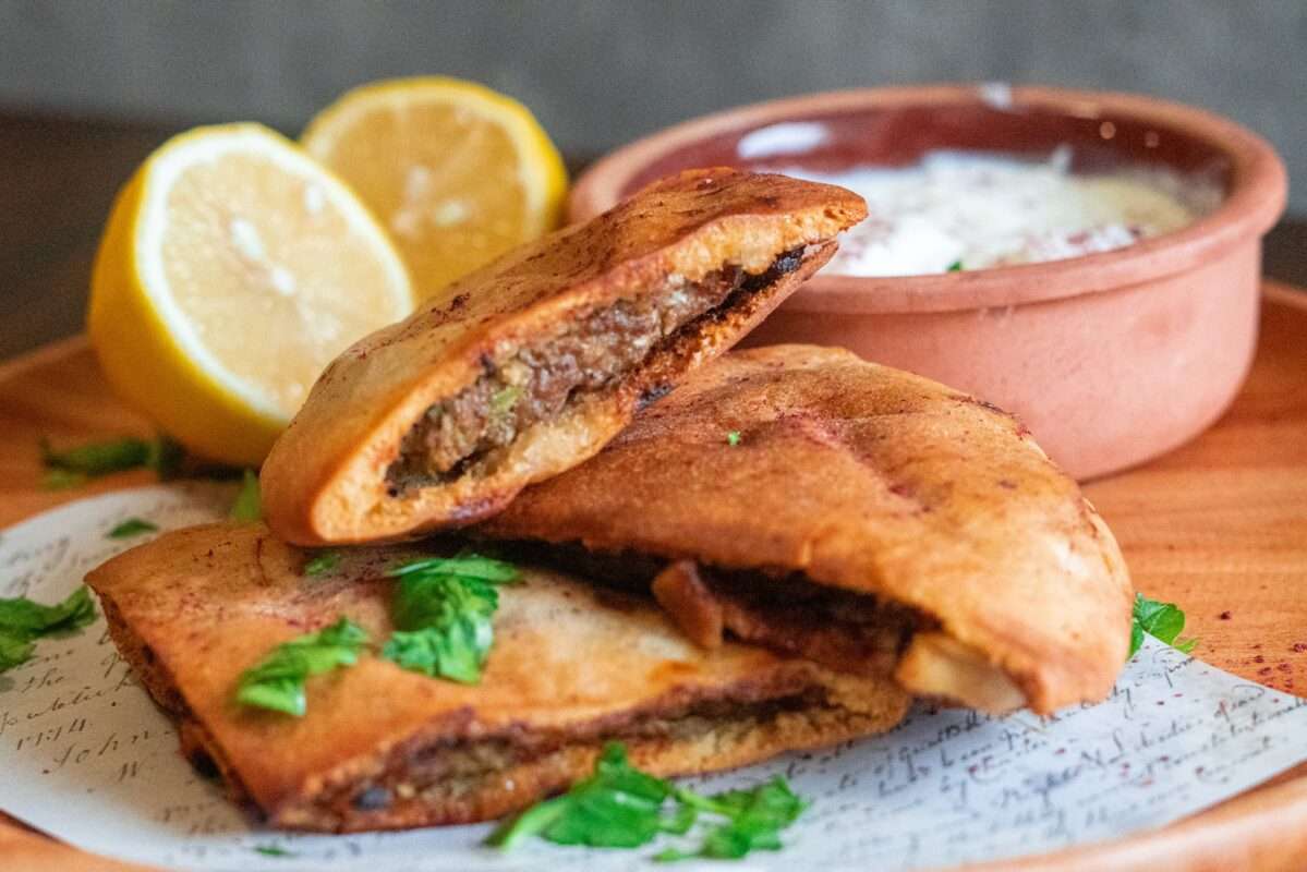 Meat Stuffed Pitas (Palestinian Arayes) - FalasteeniFoodie