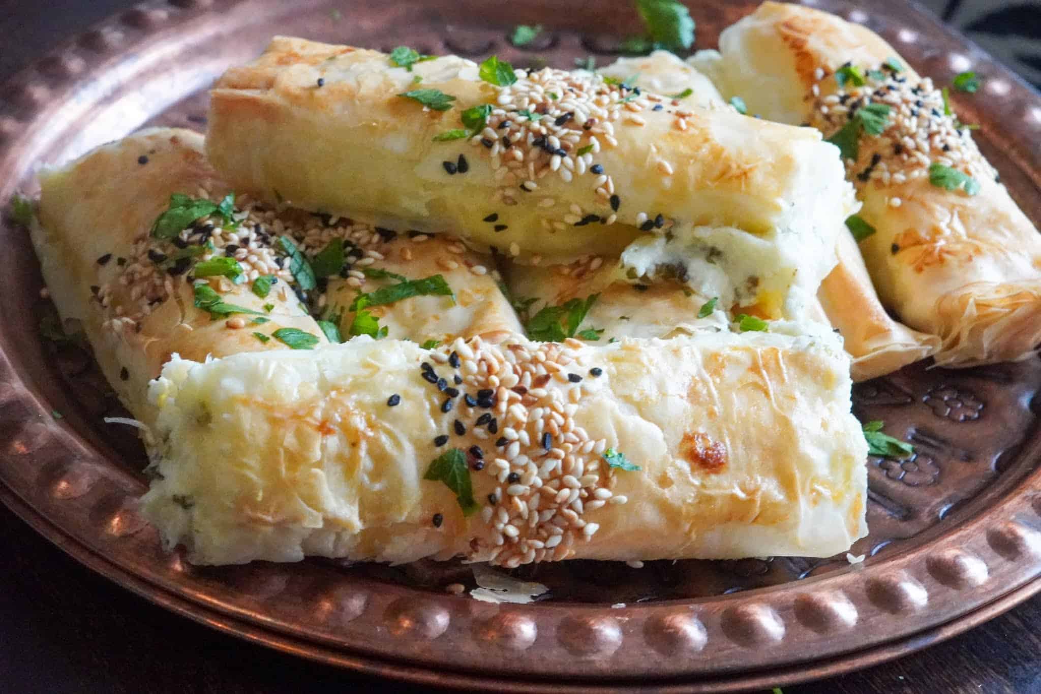 Crispy Cheese Borek (Turkish Cheese Rolls) - FalasteeniFoodie