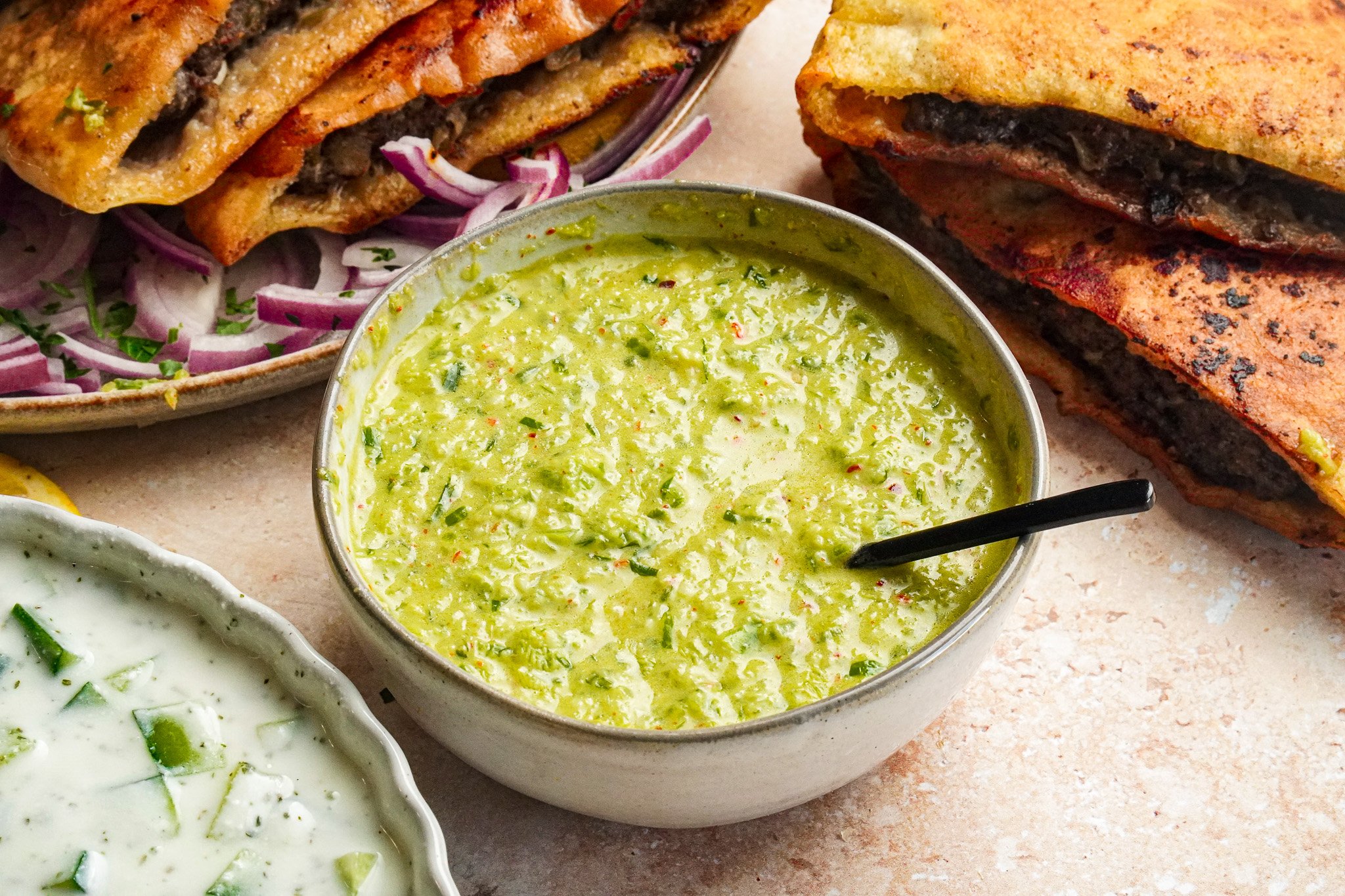 Palestinian Tatbeeleh (Shatta) (Spicy Salsa) - FalasteeniFoodie