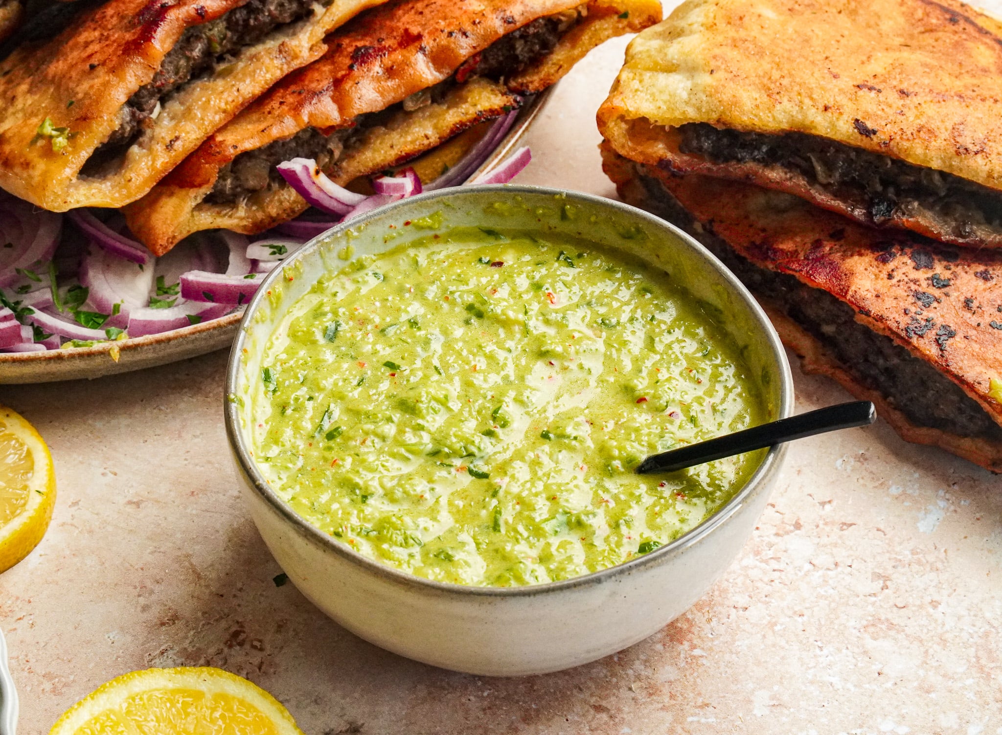 Palestinian Tatbeeleh (Shatta) (Spicy Salsa) - FalasteeniFoodie