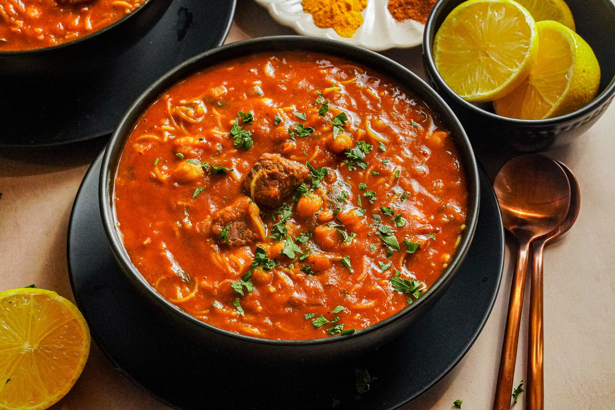 Moroccan Harira Soup Recipe - FalasteeniFoodie