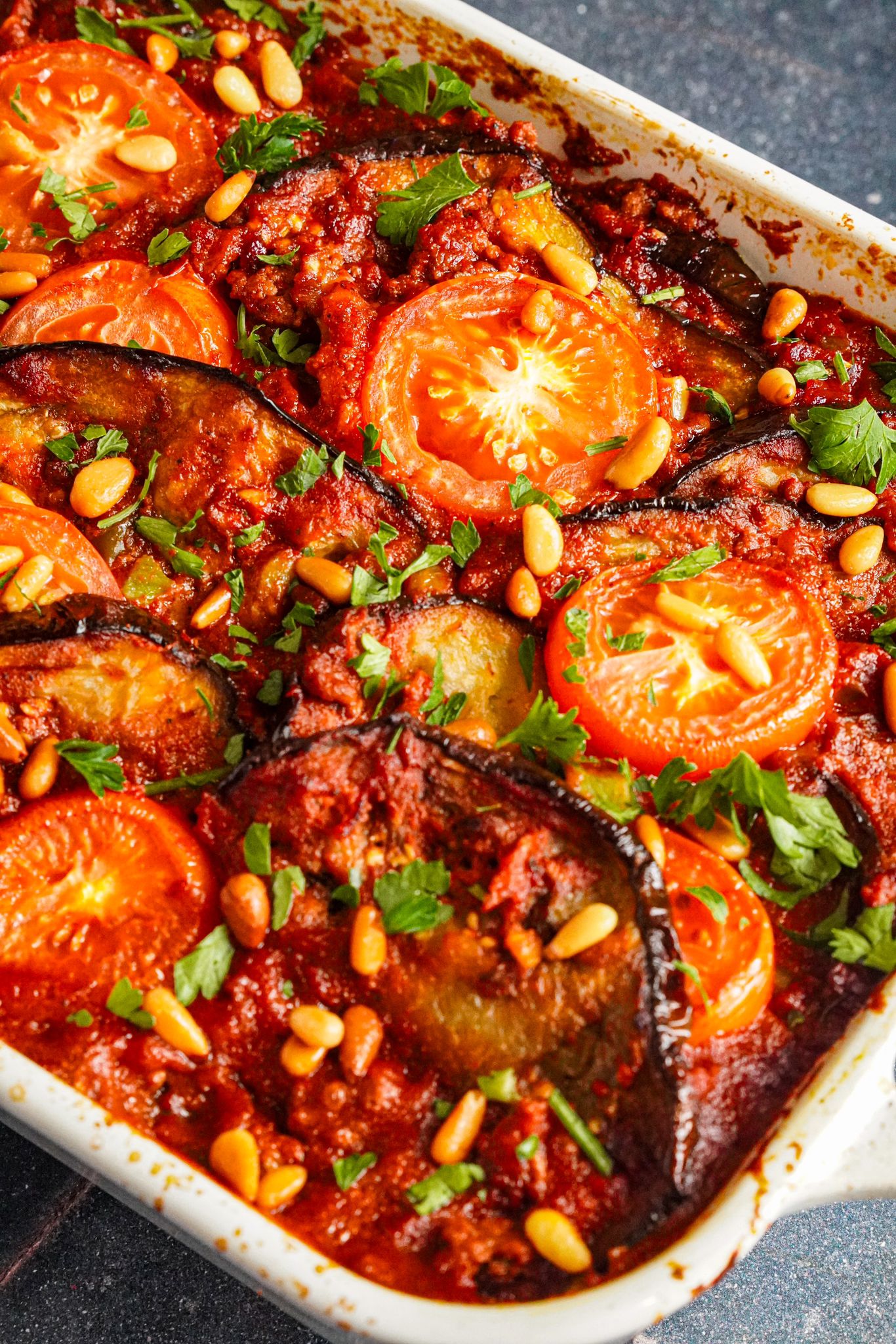 Egyptian Moussaka (Eggplant and Ground Beef Tomato Bake) - FalasteeniFoodie