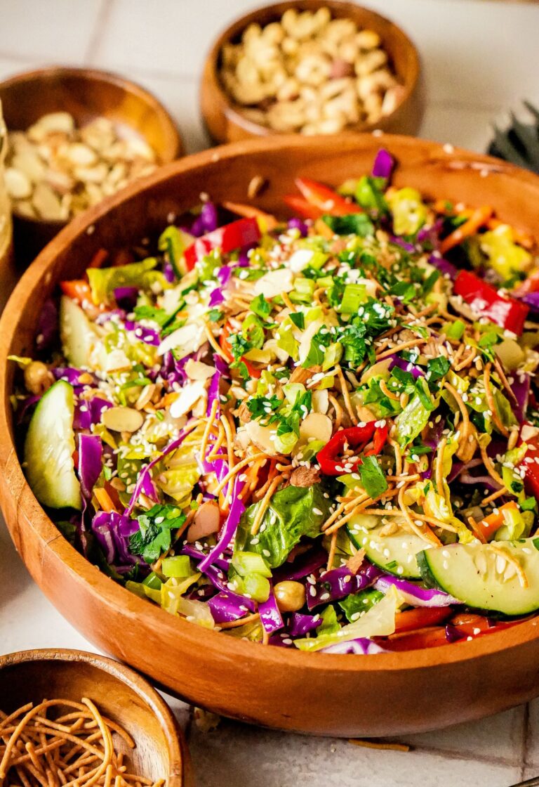 Asian Chopped Salad (Sweet, Spicy, Savory) - FalasteeniFoodie
